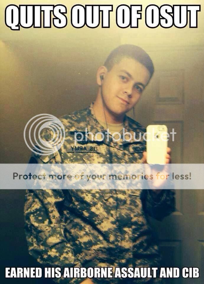 Now its an active duty Soldier who complaining about having to salute ...